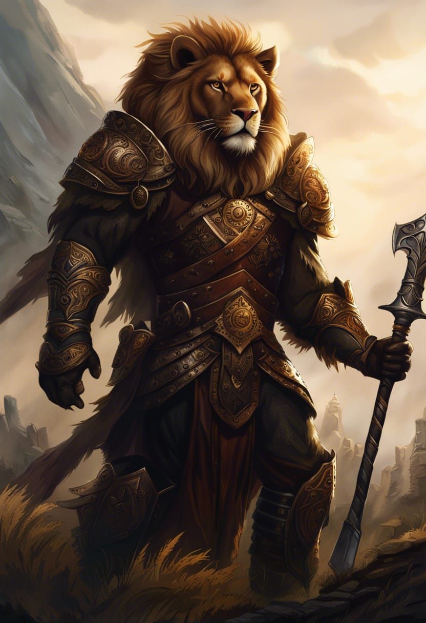 Leonin Defender - AI Generated Artwork - NightCafe Creator