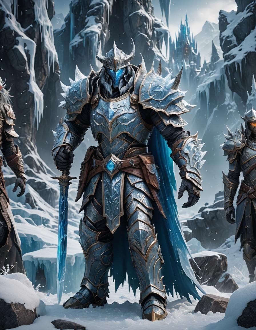 The Ice Warrior - AI Generated Artwork - NightCafe Creator