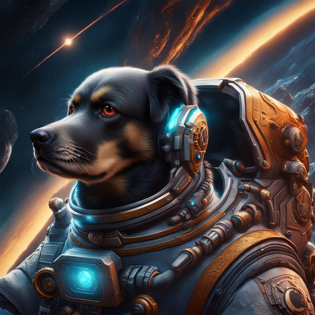 Space dog - User on NightCafe Creator - NightCafe Creator
