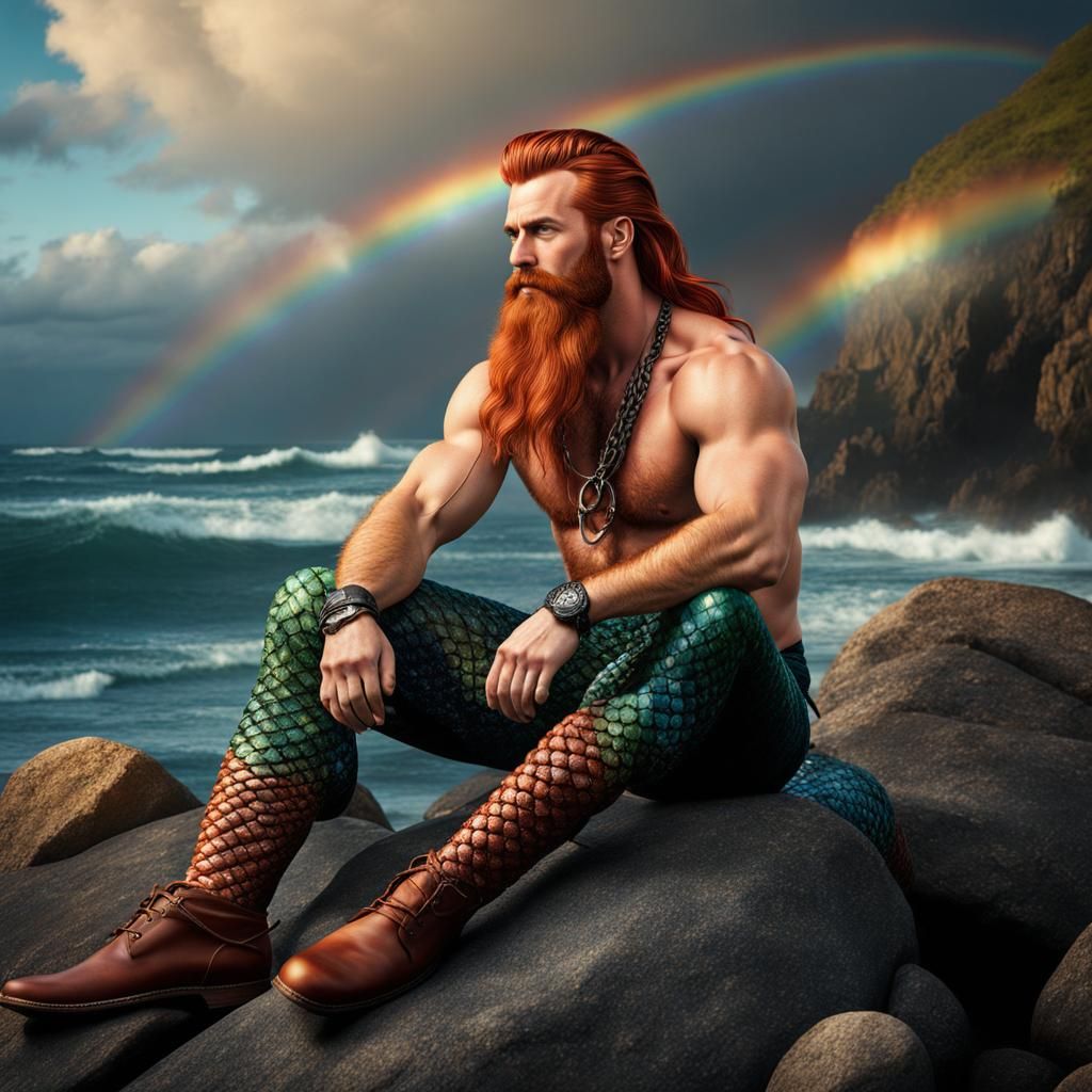 The hipster Mermaid 😜 - AI Generated Artwork - NightCafe Creator