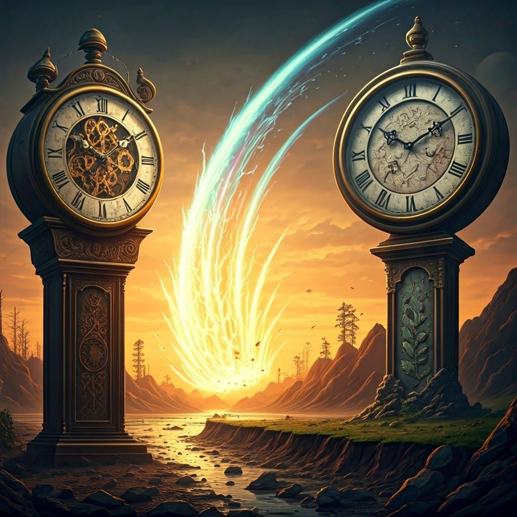 Jurassic and Cretaceous Clocks Witness Ancient Com... - AI Art