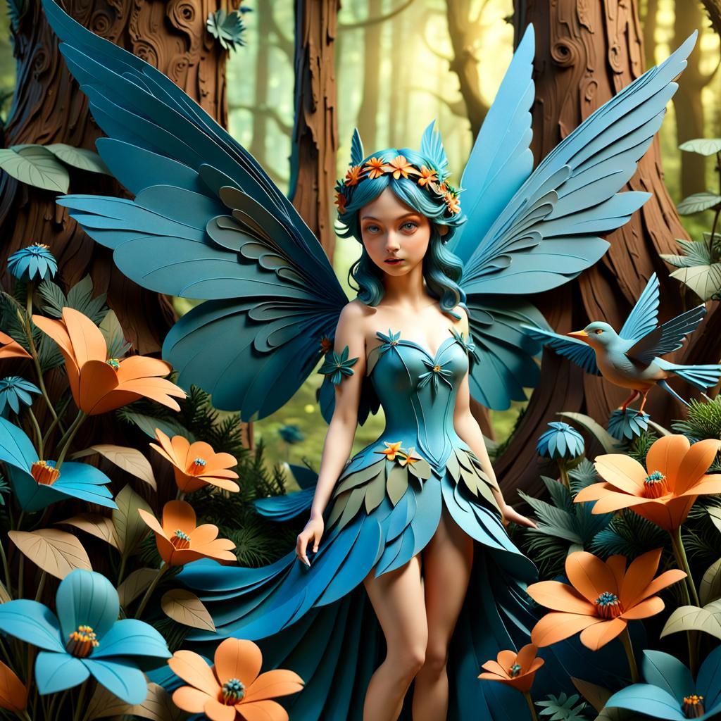 Woodland Faerie - AI Generated Artwork - NightCafe Creator