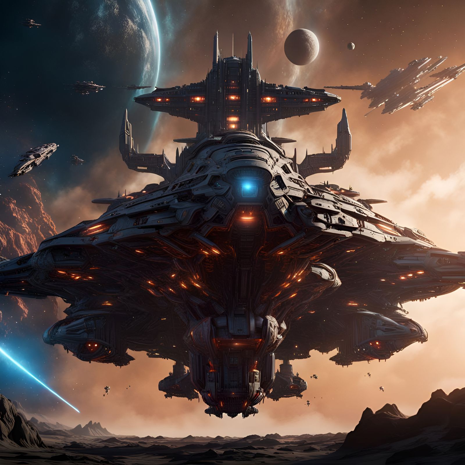 Battlecruiser - AI Generated Artwork - NightCafe Creator