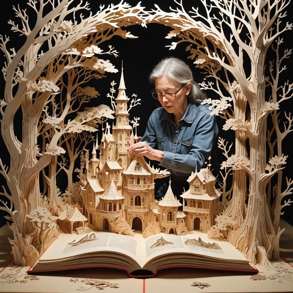 Pop Up Book Artist - AI Generated Artwork - NightCafe Creator