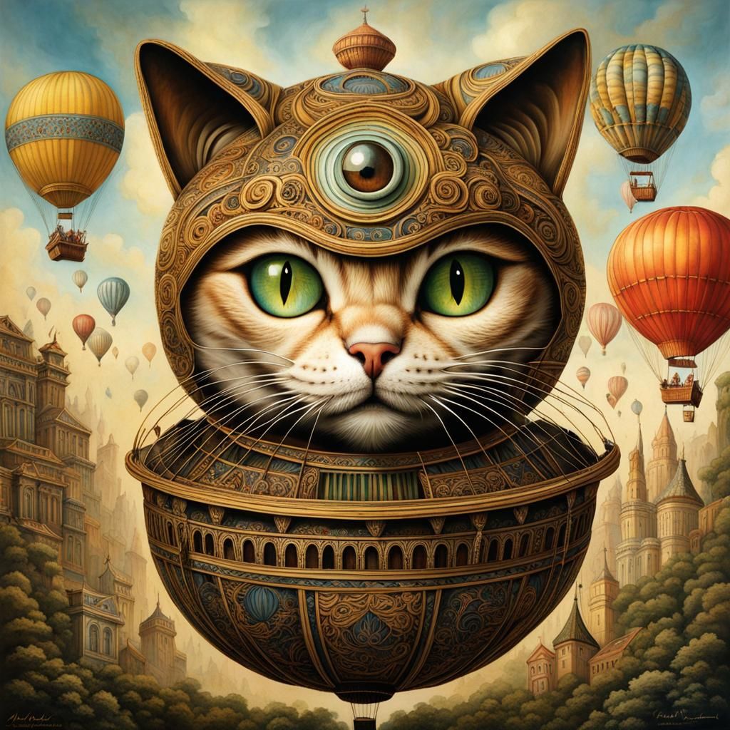 Hot Air Balloon - AI Generated Artwork - NightCafe Creator