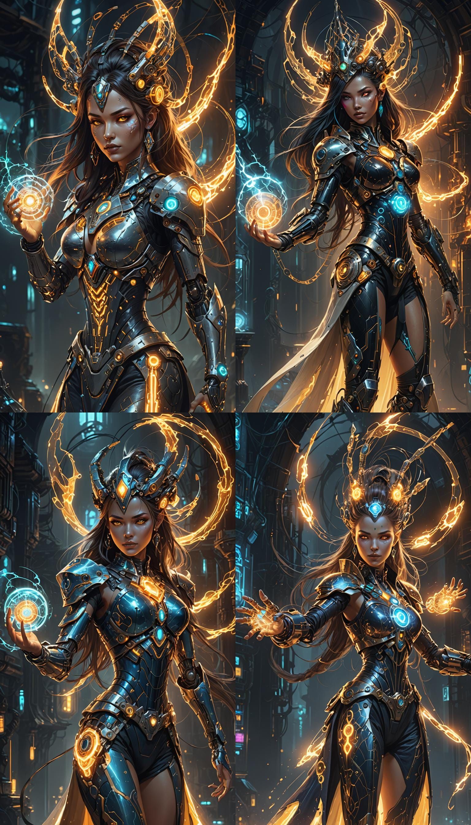 cyber sorceress - AI Generated Artwork - NightCafe Creator