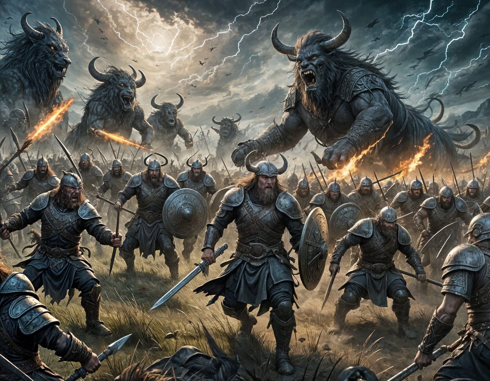 Battle - Spectral Clashes of Pictish, Nordic, and Celtic War...