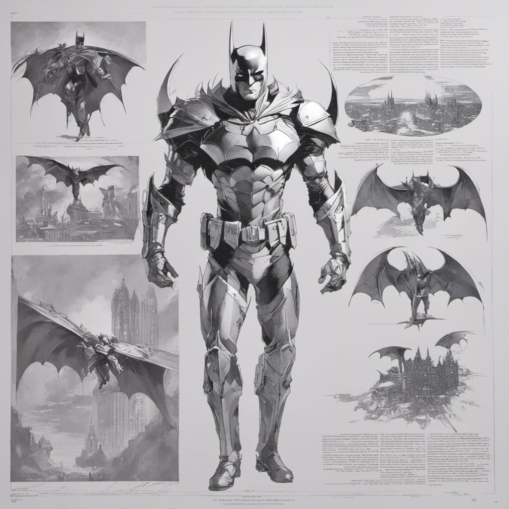 Schematic Series: Batman 2 - AI Generated Artwork - NightCafe Creator