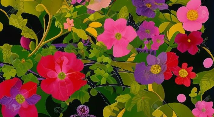 Spring flowers - AI Generated Artwork - NightCafe Creator