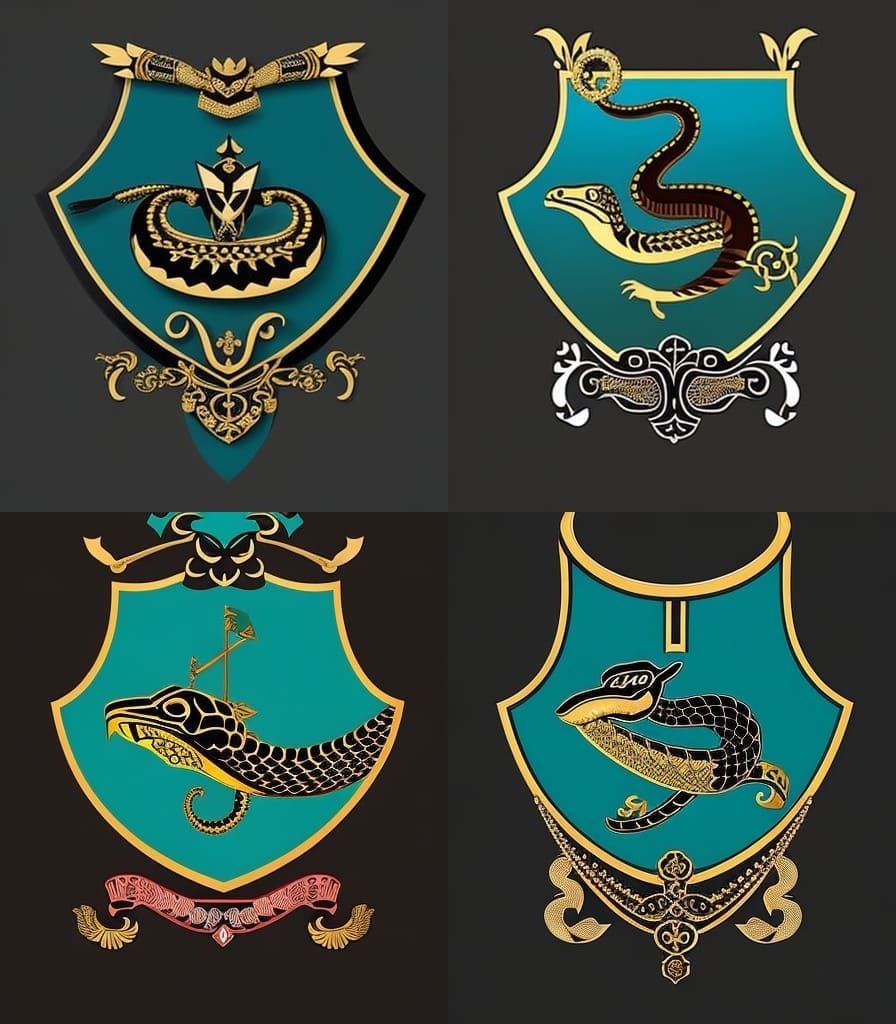 Snake Coat of Arms - AI Generated Artwork - NightCafe Creator