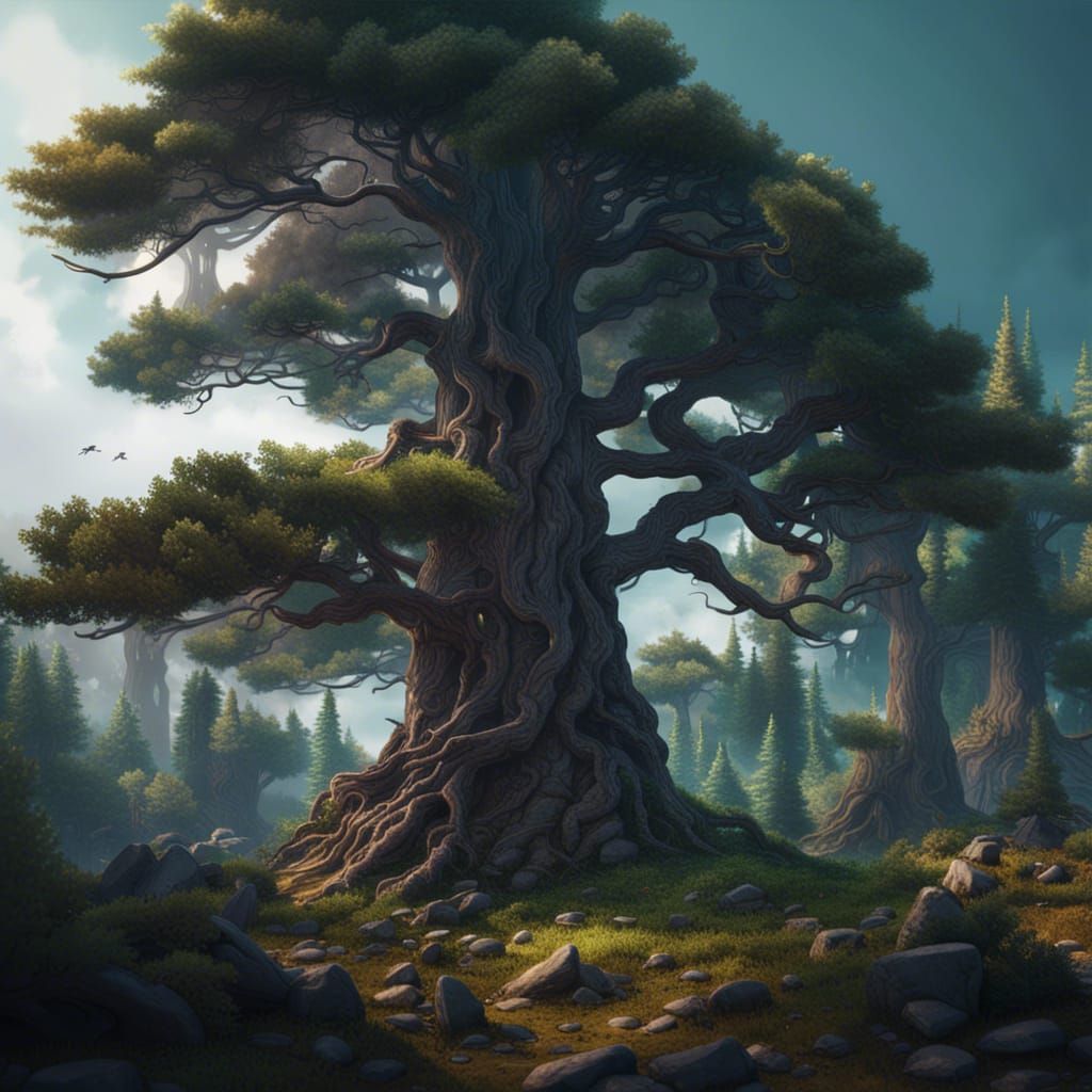Tree - AI Generated Artwork - NightCafe Creator