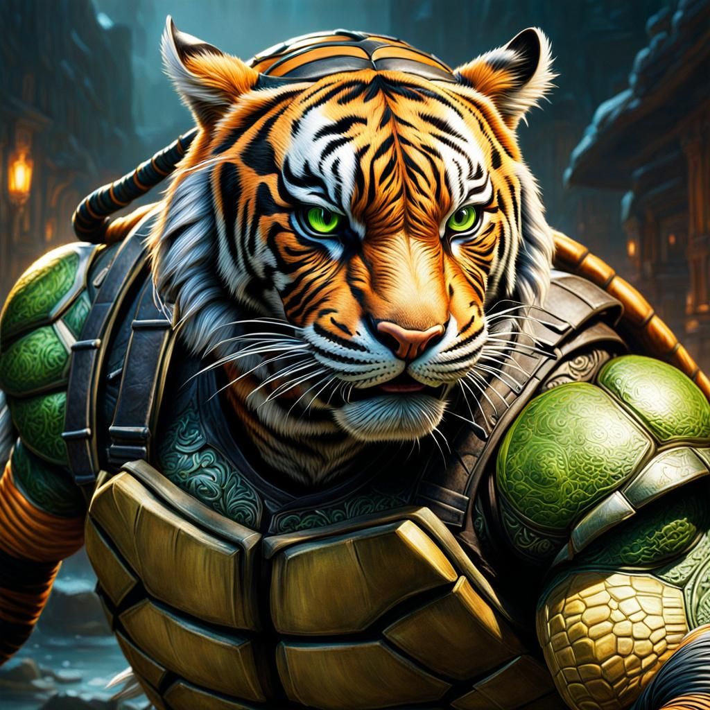 Ninja tiger 🐯 - AI Generated Artwork - NightCafe Creator