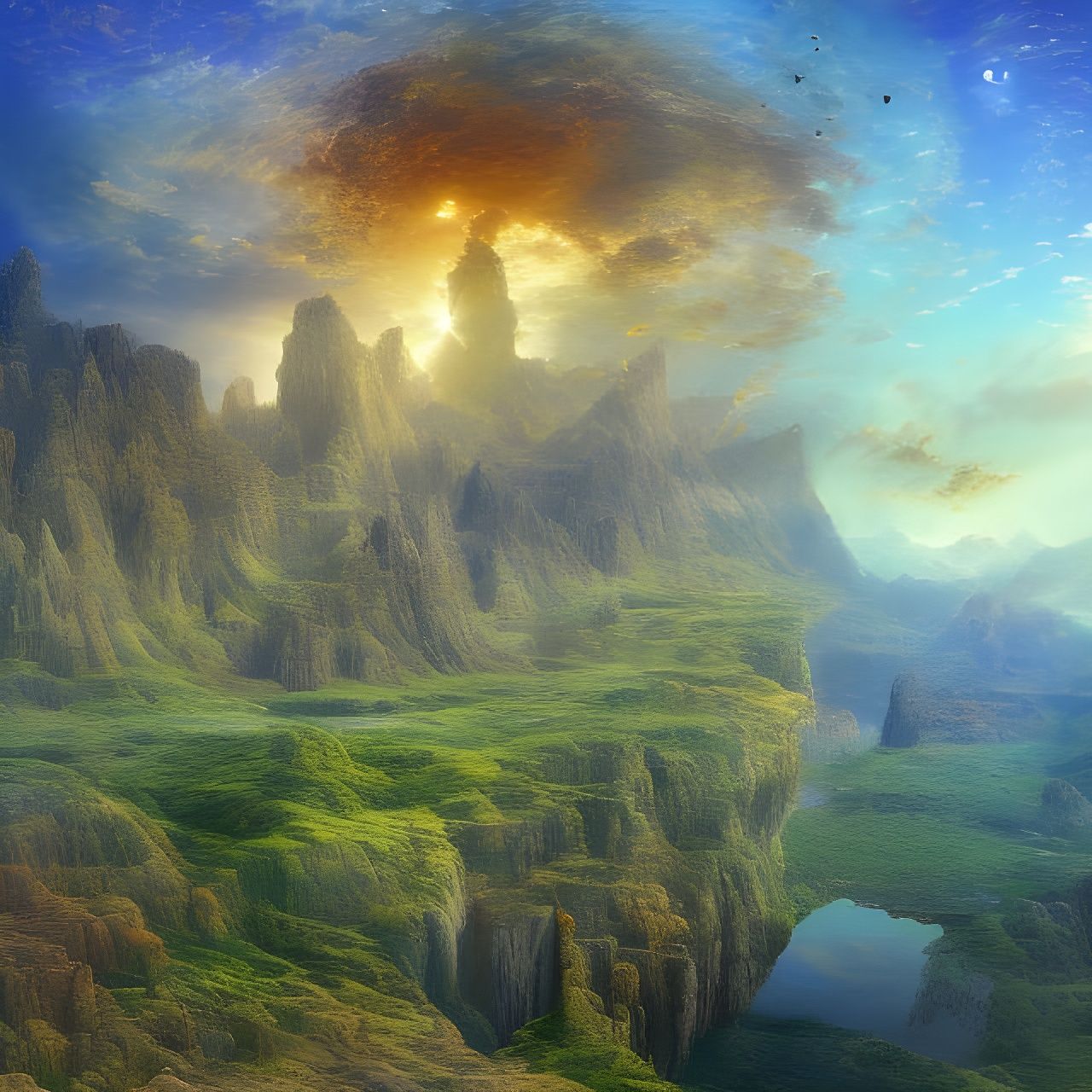 The Building of Life - AI Generated Artwork - NightCafe Creator