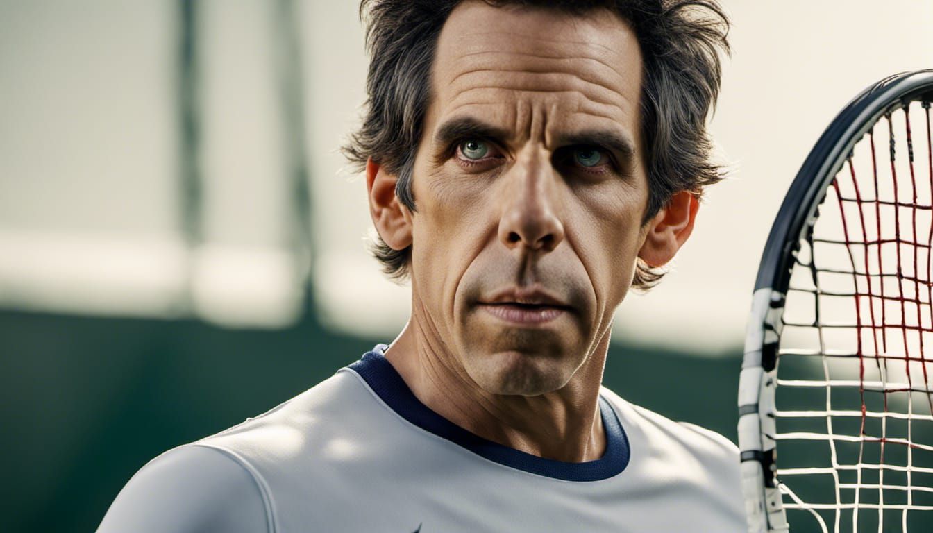 Ben Stiller in Roland Garros - AI Generated Artwork - NightCafe Creator