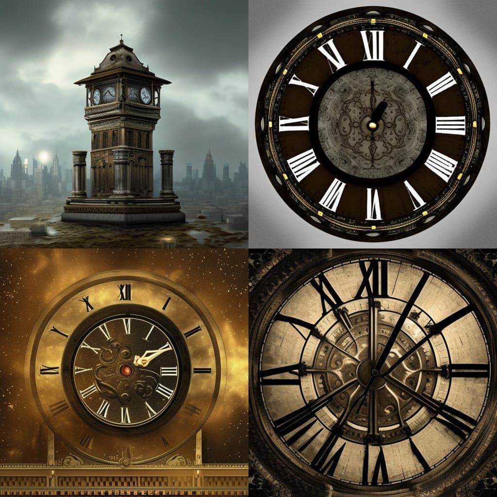 old clock - AI Generated Artwork - NightCafe Creator