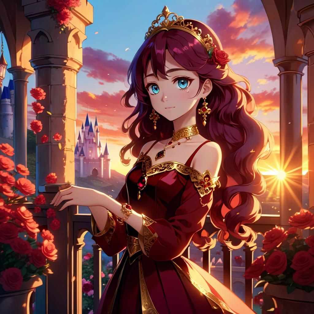 Garnet Princess - AI Generated Artwork - NightCafe Creator