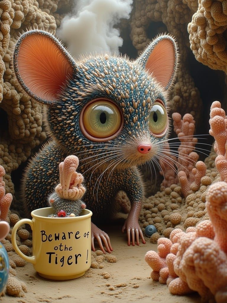 a mouse in Catmania - Whimsical Mouse in Catmania World