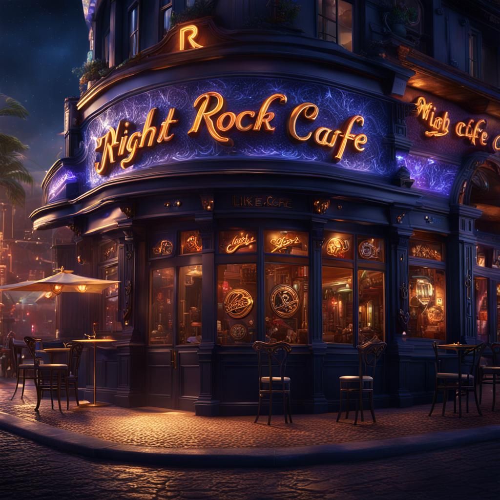 Night rock café - AI Generated Artwork - NightCafe Creator