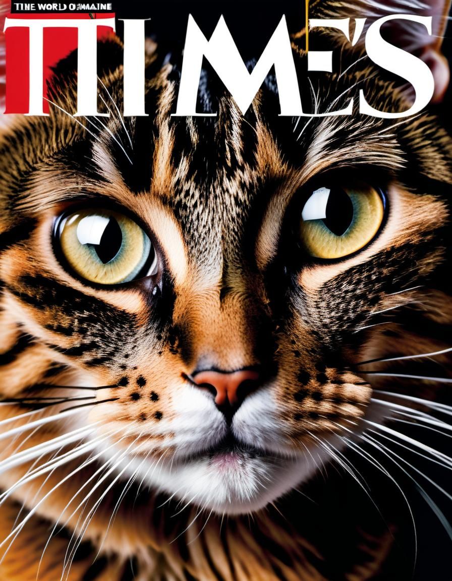 Time Magazine cover: the world of cat - AI Generated Artwork ...