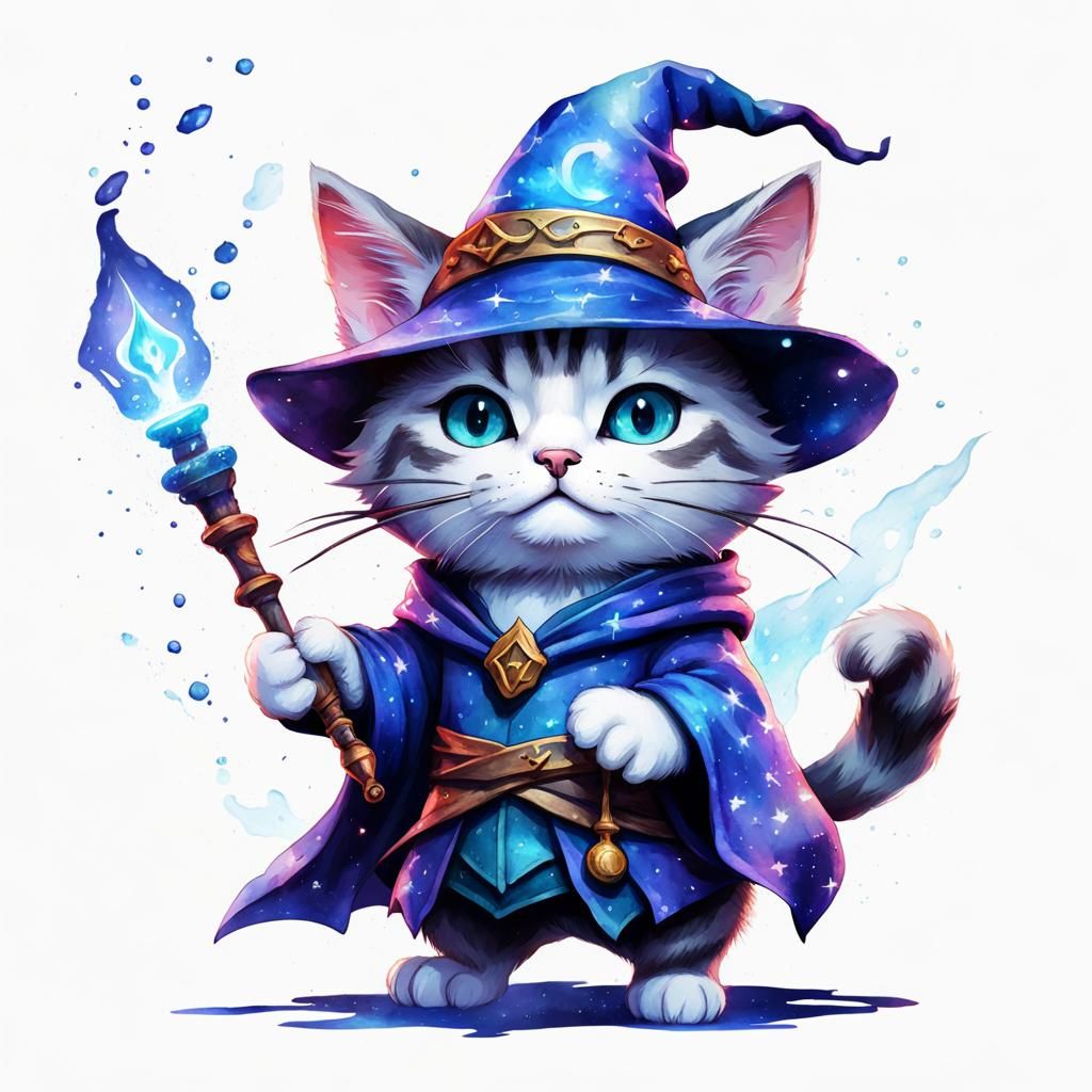 Sorcerer cat - AI Generated Artwork - NightCafe Creator