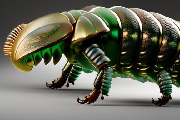 Intricate detailed isopod elaborate 8K 3D prehistoricore beautiful ...
