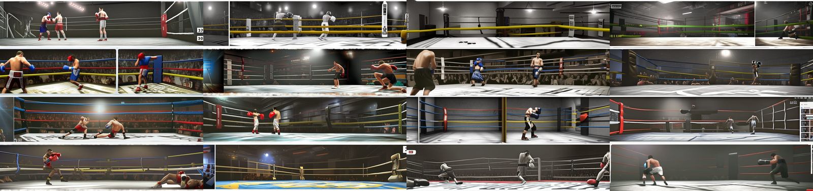 backstage of boxing arena 3D Game Cinematic Feel, Epic 3D Videogame ...