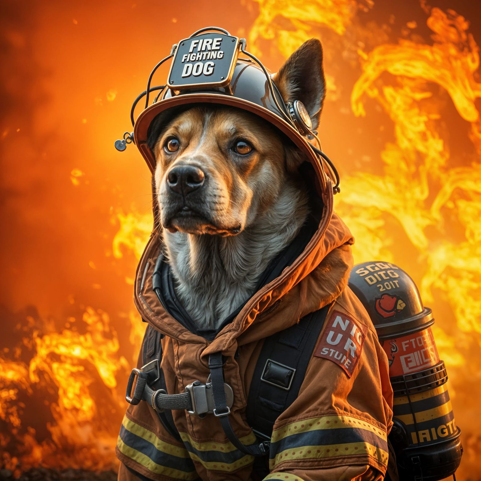 -Firefighting Dog- - -Firefighting Dog-