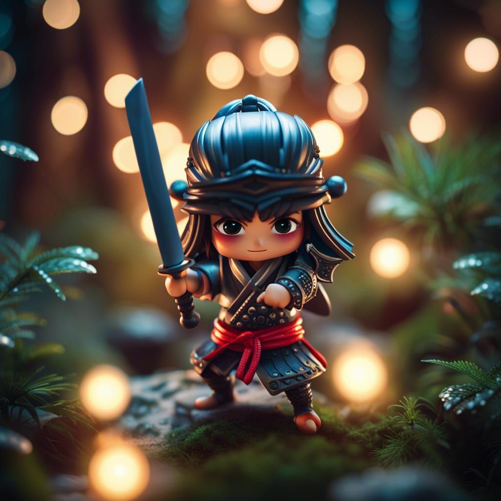 Chibi Samurai warrior - AI Generated Artwork - NightCafe Creator