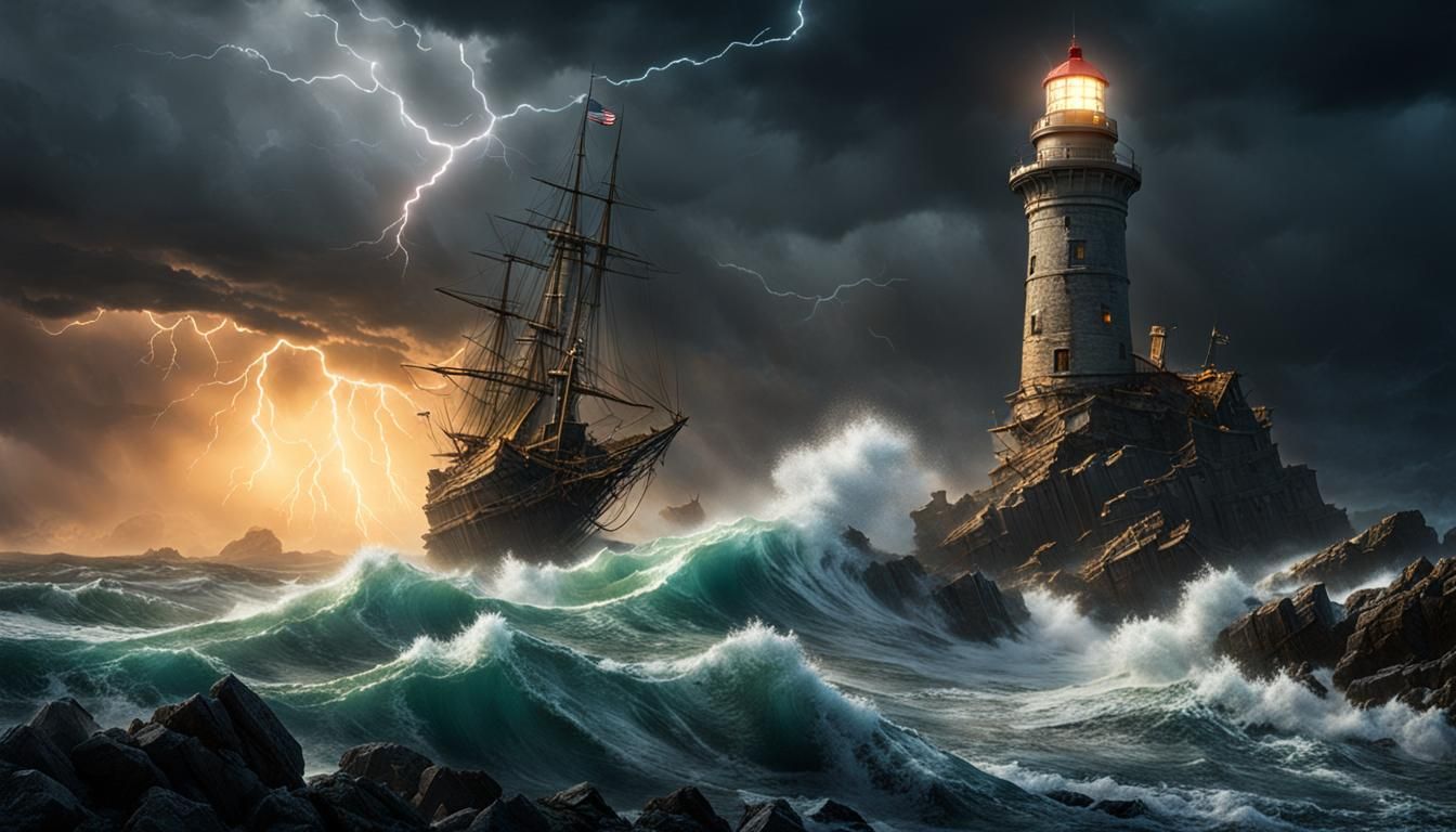 Raging Storm - AI Generated Artwork - NightCafe Creator