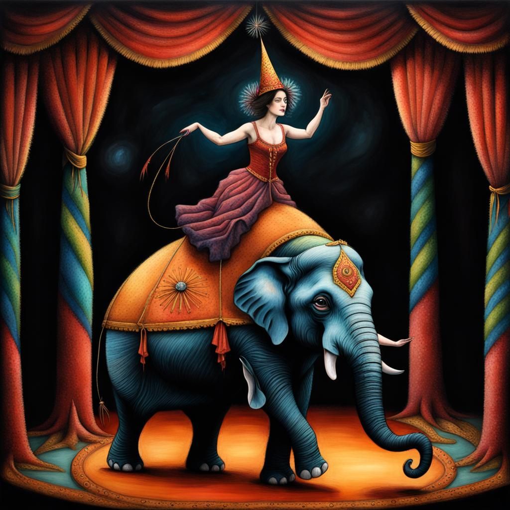 Andy Kehoe 8k mysterious hyper-realistic polychromatic painting, soft richly colored chalks on ...