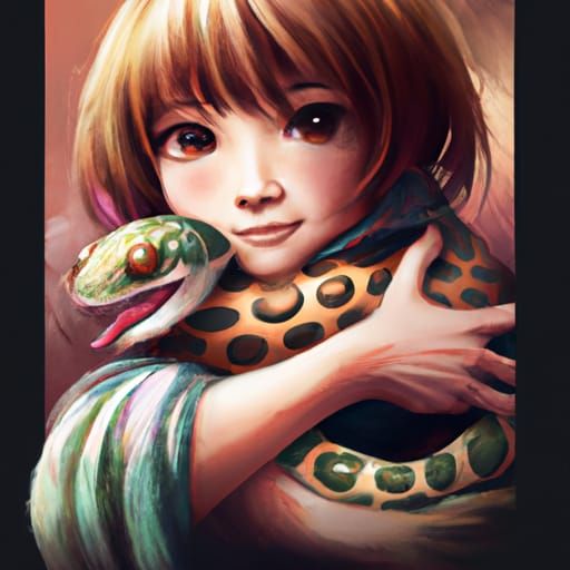 Snake Hugs! - AI Generated Artwork - NightCafe Creator