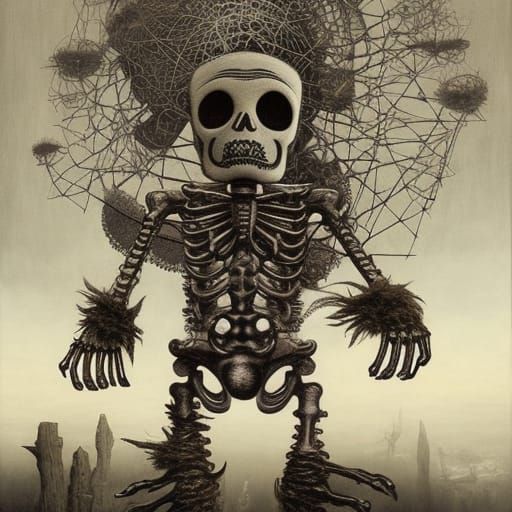 Classy skeleton #2 - AI Generated Artwork - NightCafe Creator