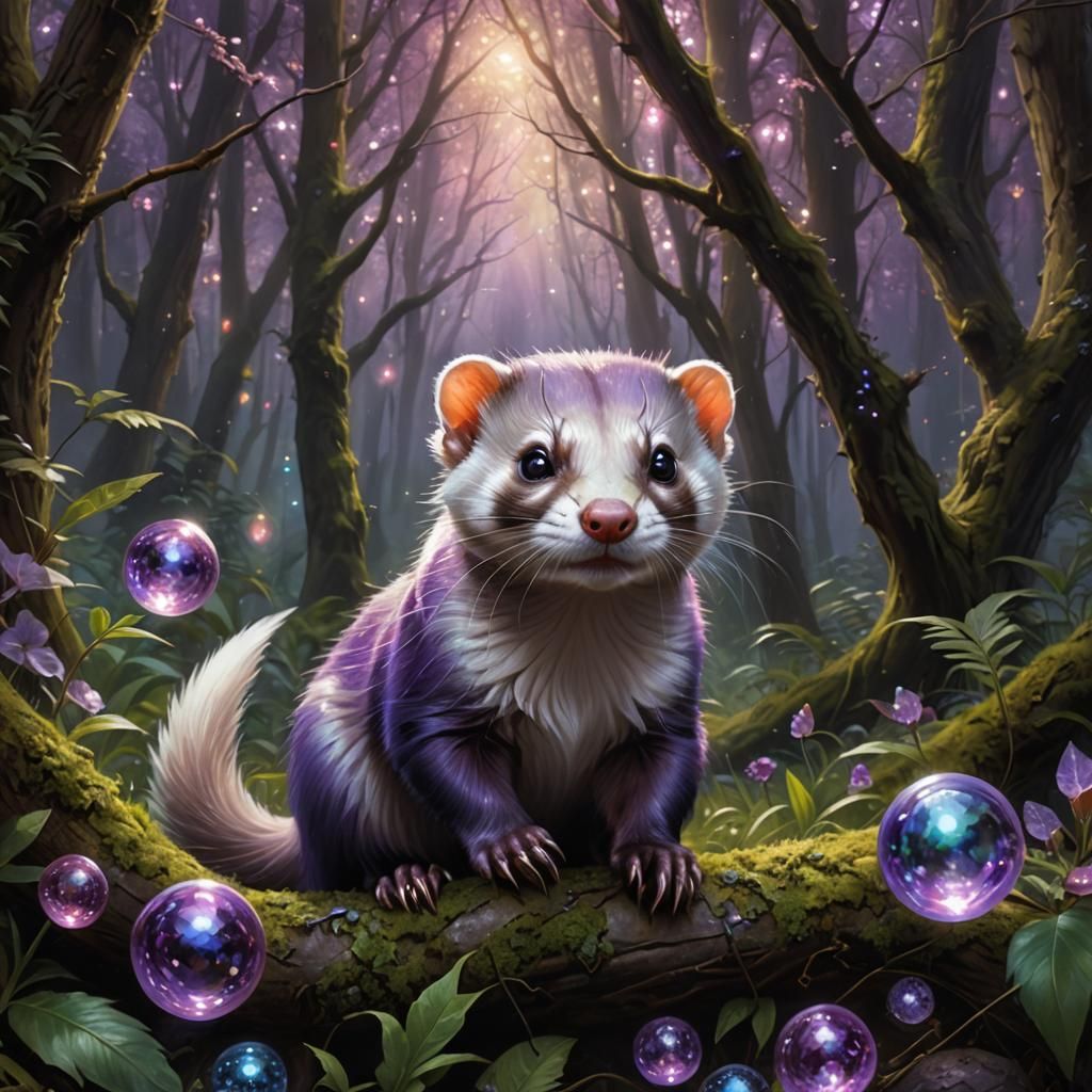 A Magical Ferret - AI Generated Artwork - NightCafe Creator