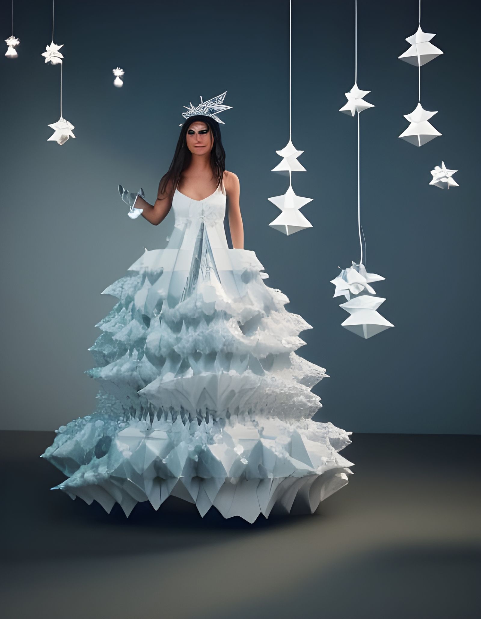 Paper Dress - AI Generated Artwork - NightCafe Creator