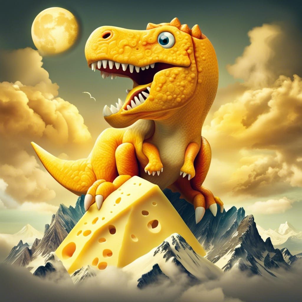 T-Rex Cheese - AI Generated Artwork - NightCafe Creator