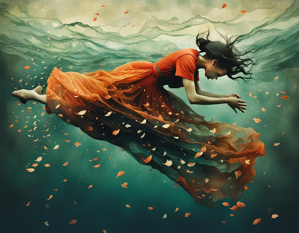 How to stay conscious when you drown - AI Generated Artwork - NightCafe ...