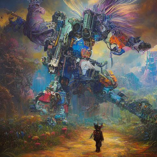 Dancing mech - AI Generated Artwork - NightCafe Creator