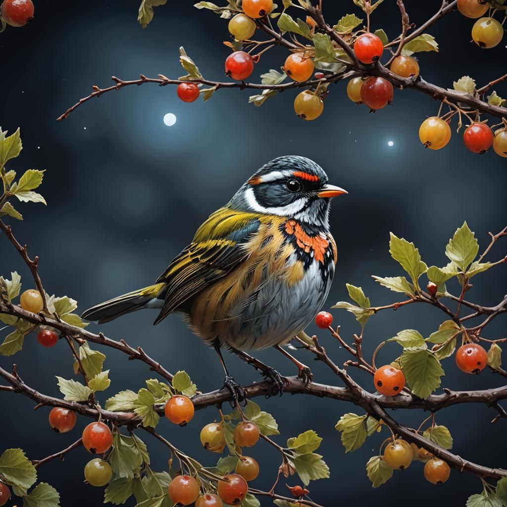 a multicolored songbird - AI Generated Artwork - NightCafe Creator