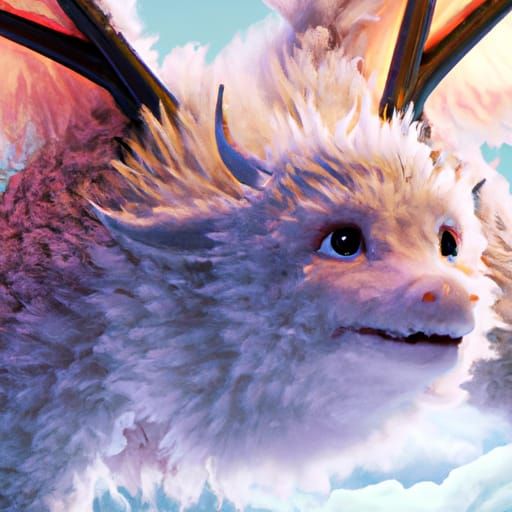 cute dragon fluffy - AI Generated Artwork - NightCafe Creator
