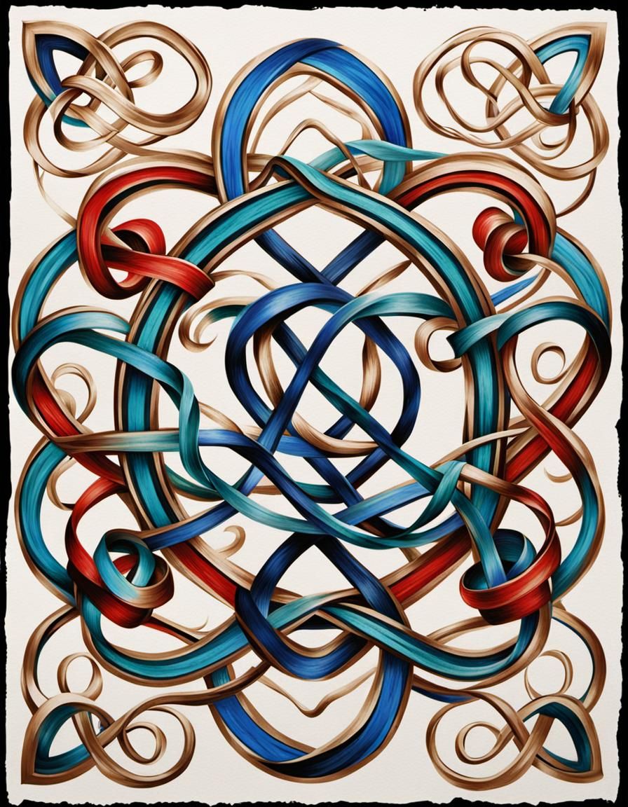 Eternal Love Knot - AI Generated Artwork - NightCafe Creator