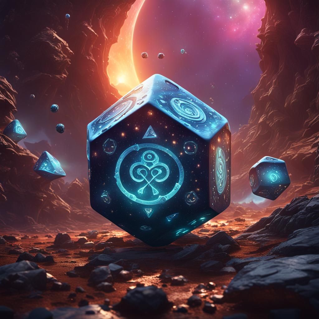 Magical dice - AI Generated Artwork - NightCafe Creator