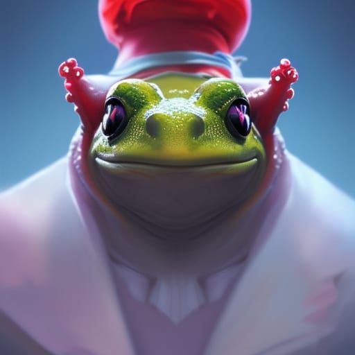 Clown Frog Final Boss - AI Generated Artwork - NightCafe Creator