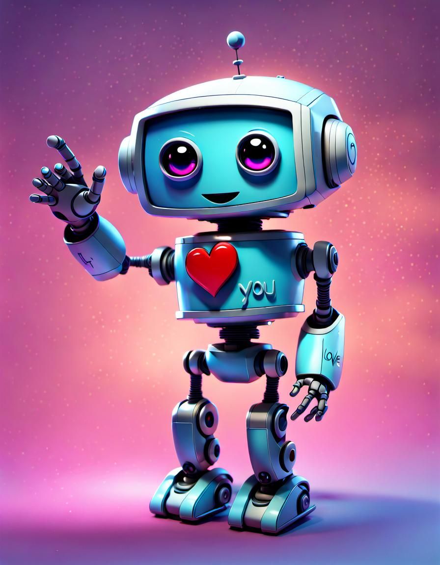 Cute robot - AI Generated Artwork - NightCafe Creator