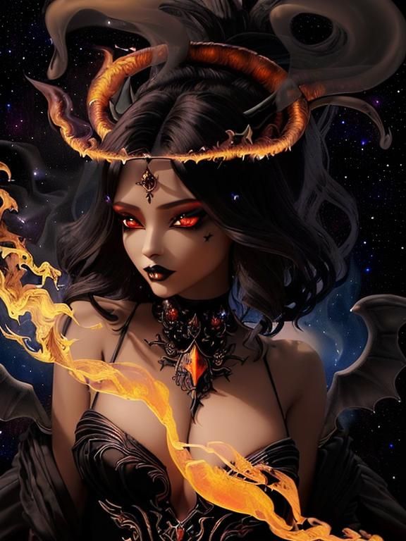 BADDIE DEMONESS - AI Generated Artwork - NightCafe Creator