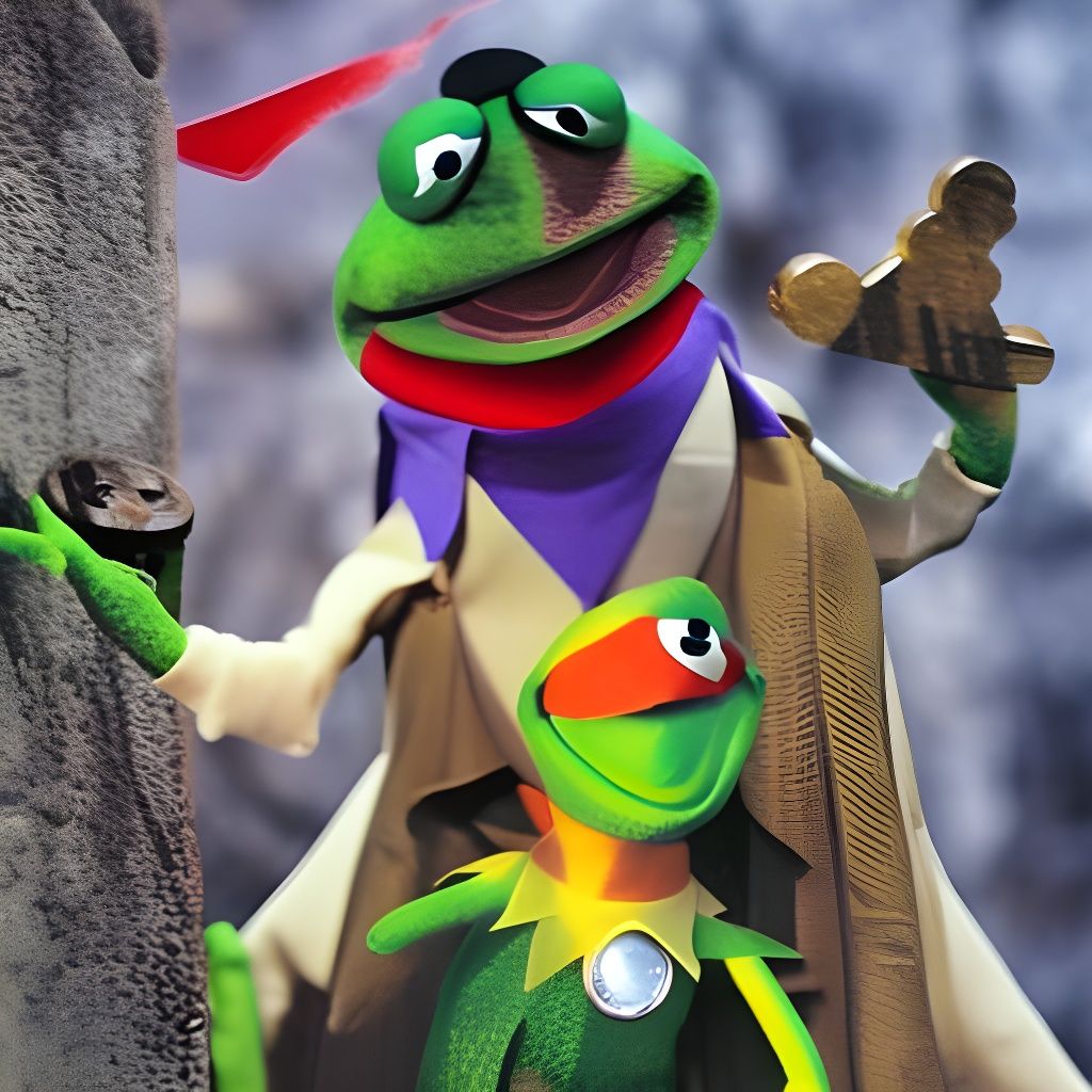 The Kermit Key Bandits - AI Generated Artwork - NightCafe Creator