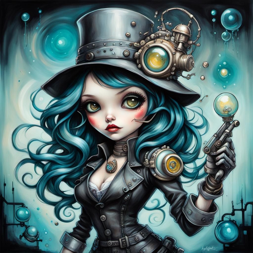 female detective cyborg - AI Generated Artwork - NightCafe Creator