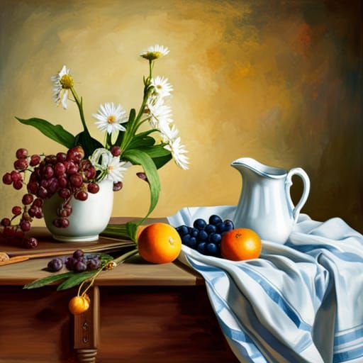 A wonderful still life with all - AI Generated Artwork - NightCafe Creator