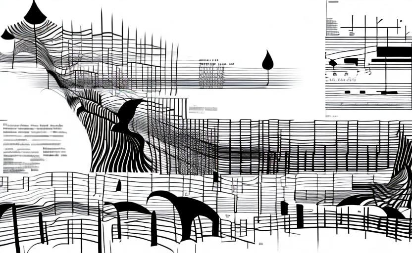 graphic music notation - AI Generated Artwork - NightCafe Creator