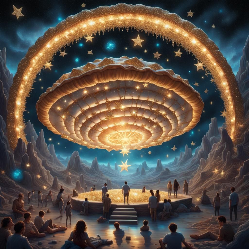 UAP pie - AI Generated Artwork - NightCafe Creator