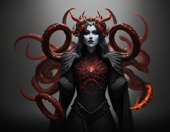 Hydra Queen Serpenthia v4 - AI Generated Artwork - NightCafe Creator